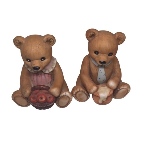 Homco | Accents | 2 Vintage Ceramic Homco Bear Figurines | Poshmark